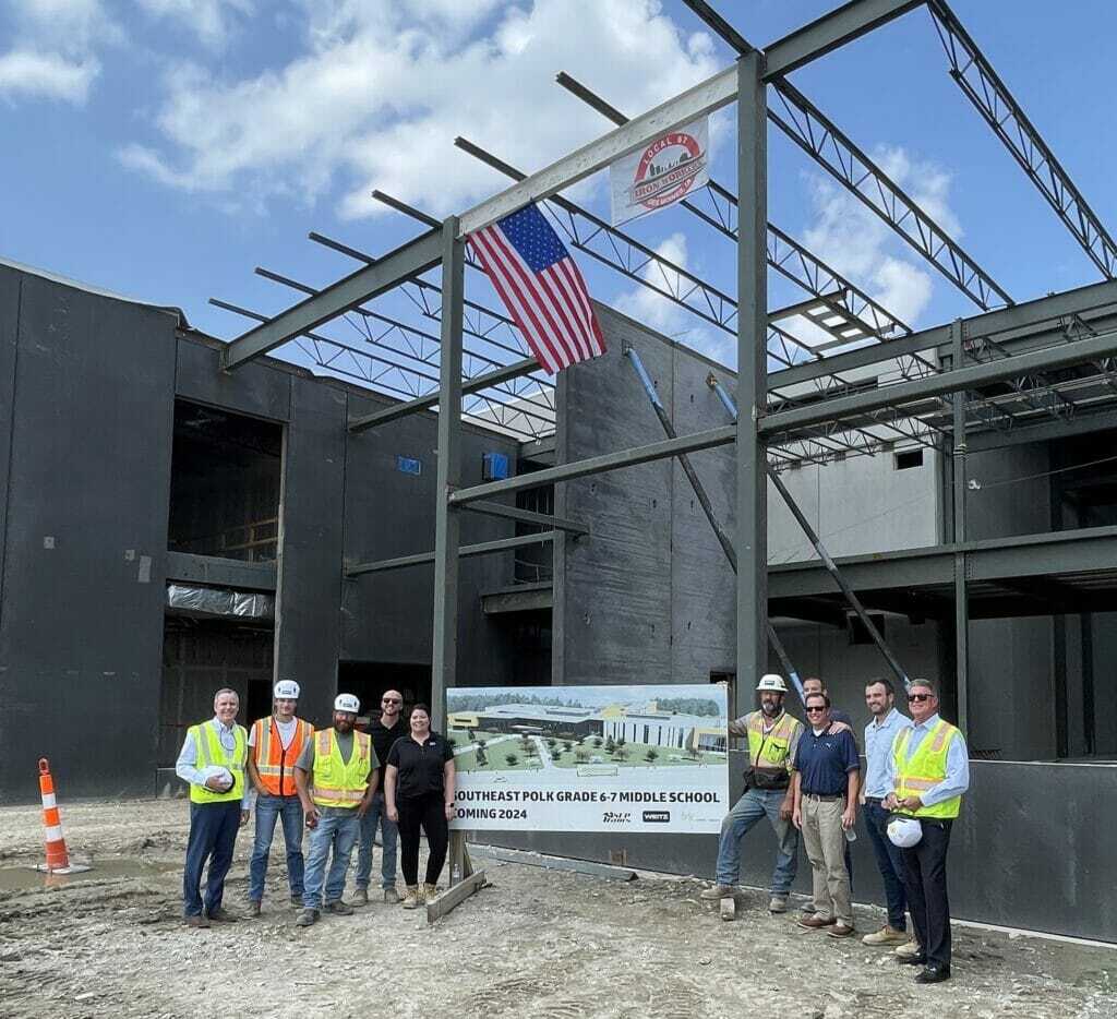Steel Topping Ceremony at New SEP Middle School | Southeast Polk (SEP) CSD